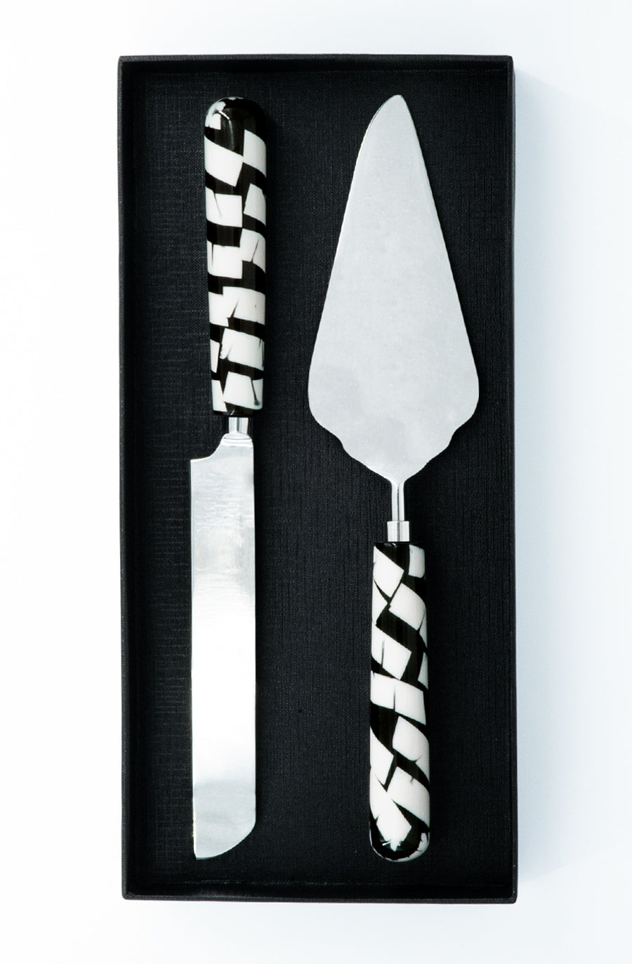 Cake Server Set - Black/White | biancalorenne.co.nz