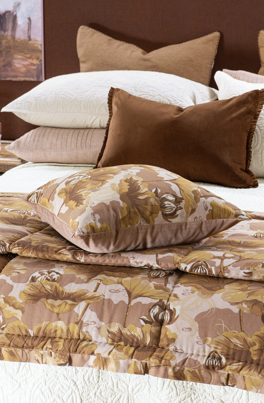 Waterlily Clay Comforter | biancalorenne.co.nz