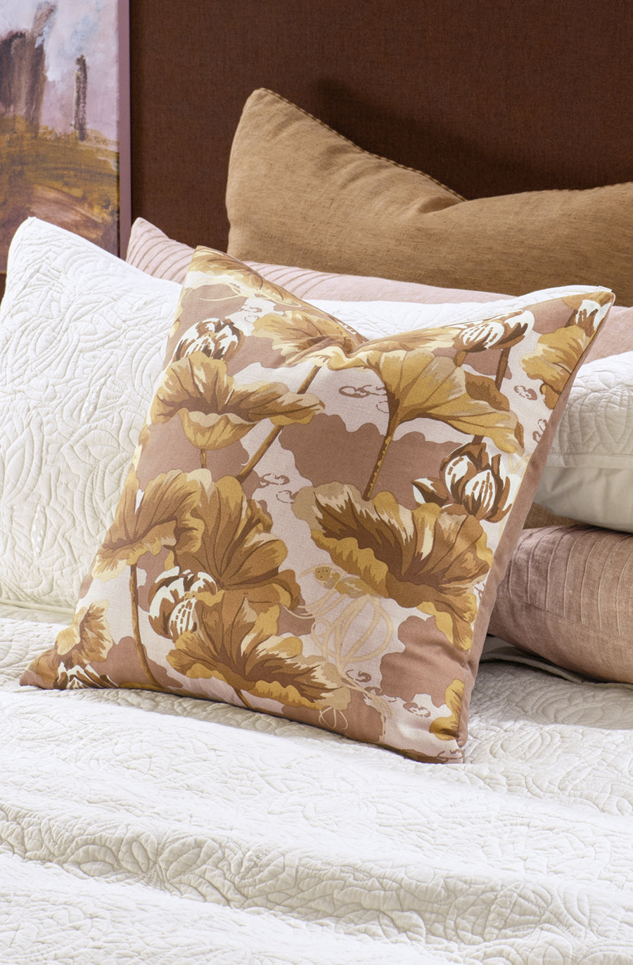 Waterlily Clay Comforter | biancalorenne.co.nz