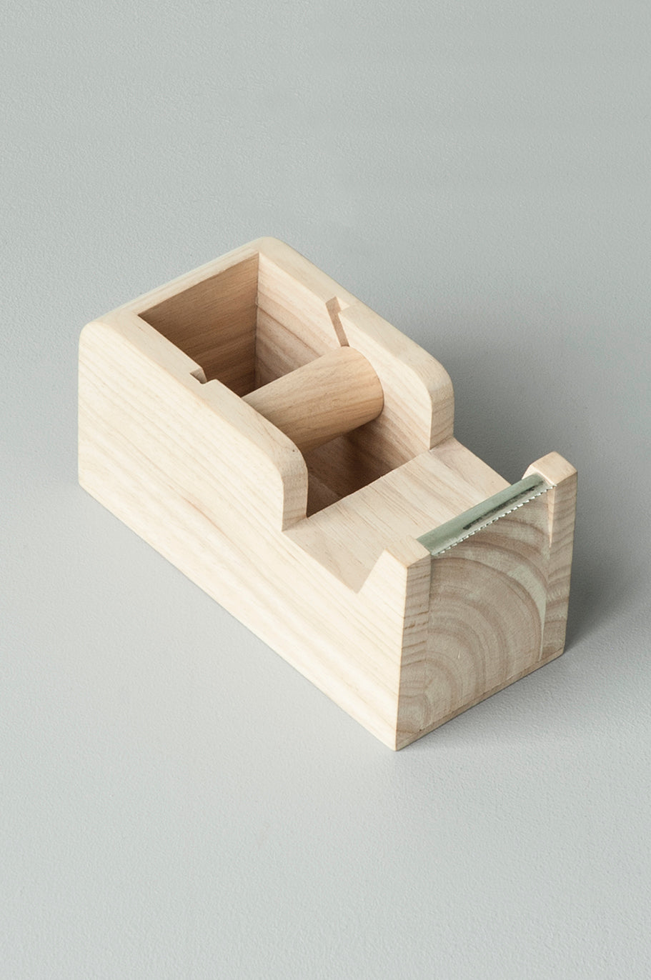 wooden cellotape dispenser | biancalorenne.co.nz